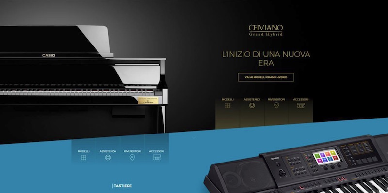 Il nuovo sito web di CASIO Music - SMstrumentimusicali
