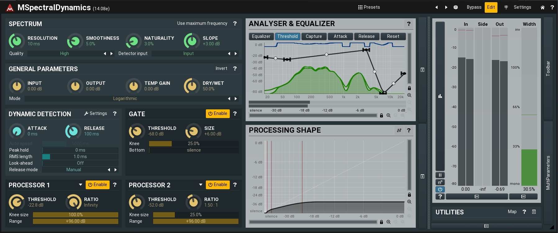 Melda Production MSpectralDynamicsLE, otto plug-in in uno