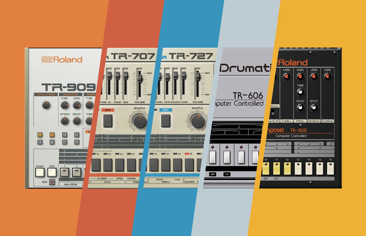 Roland Drum Machine Collection, per la prima volta tutte insieme